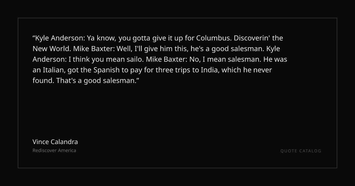 "Kyle Anderson: Ya know, you gotta give it up for Columbus. D ...